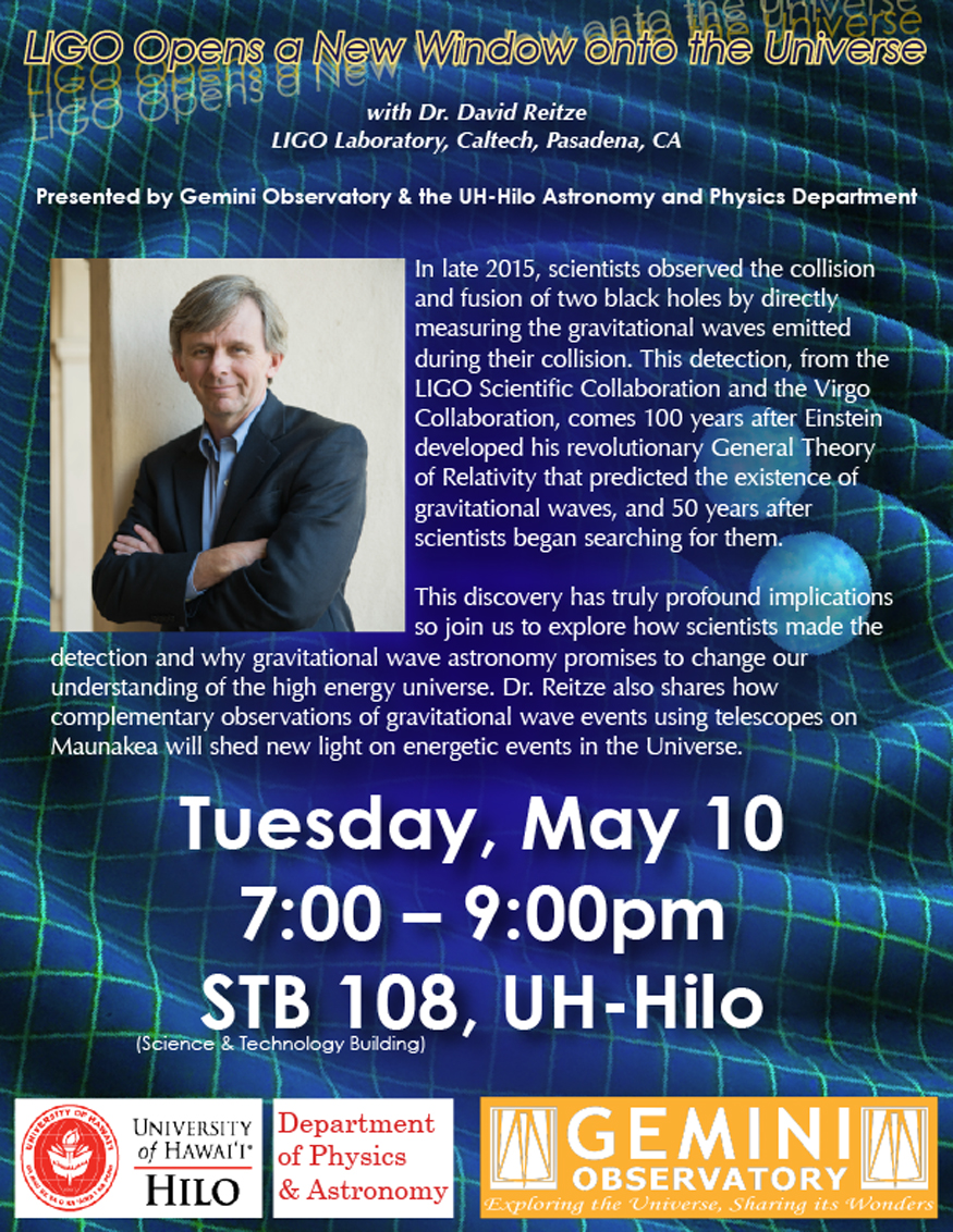 Scientist to Discuss Gravitational Wave Astronomy - PISCES